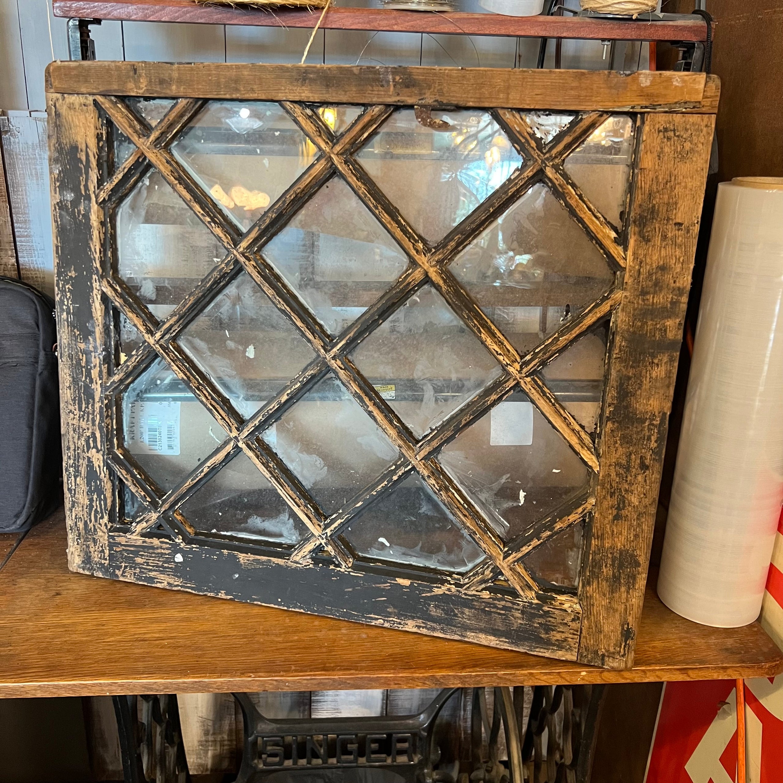 Antique Diamond Pattern Window | Madison Street Salvage