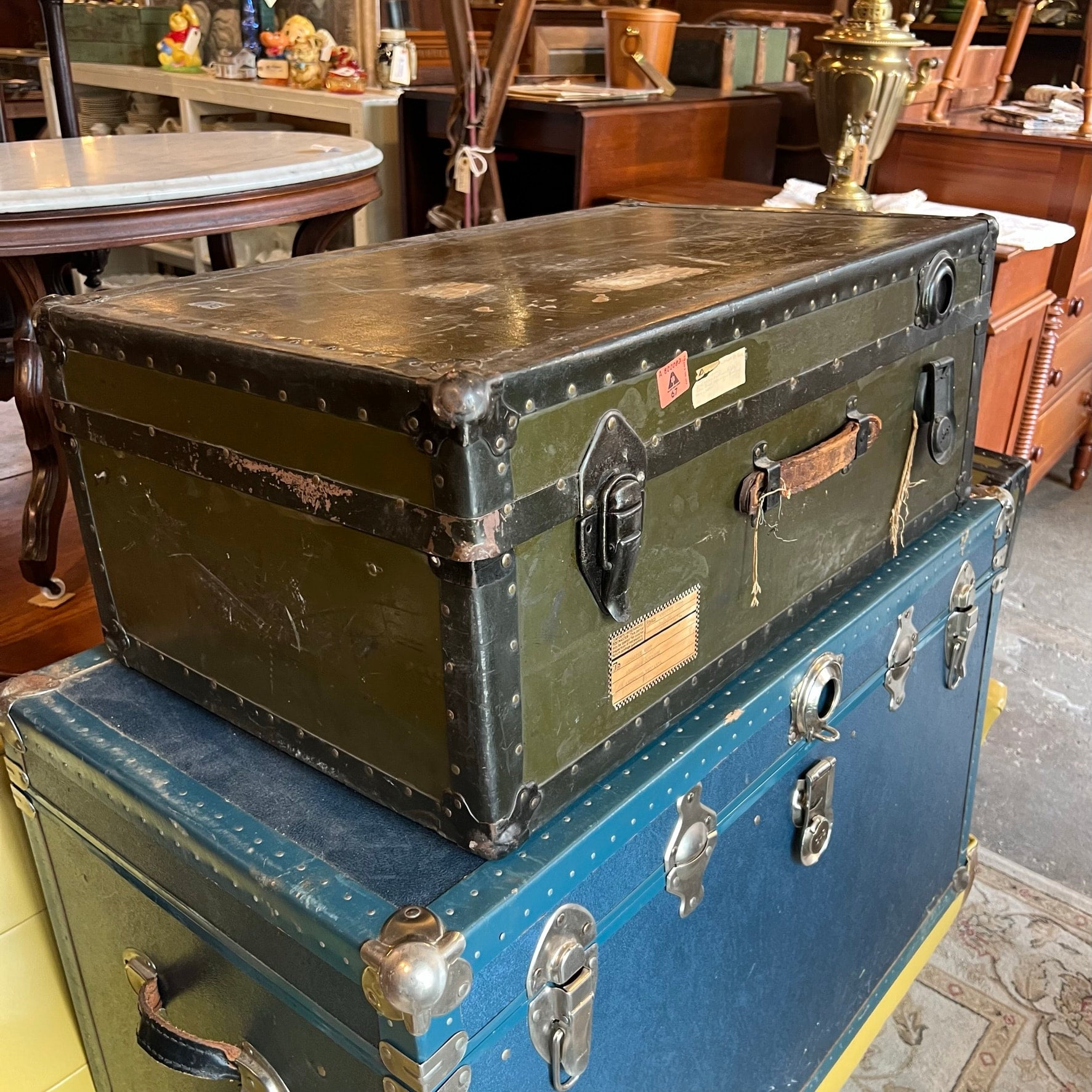 Vintage Green Trunk | Madison Street Salvage