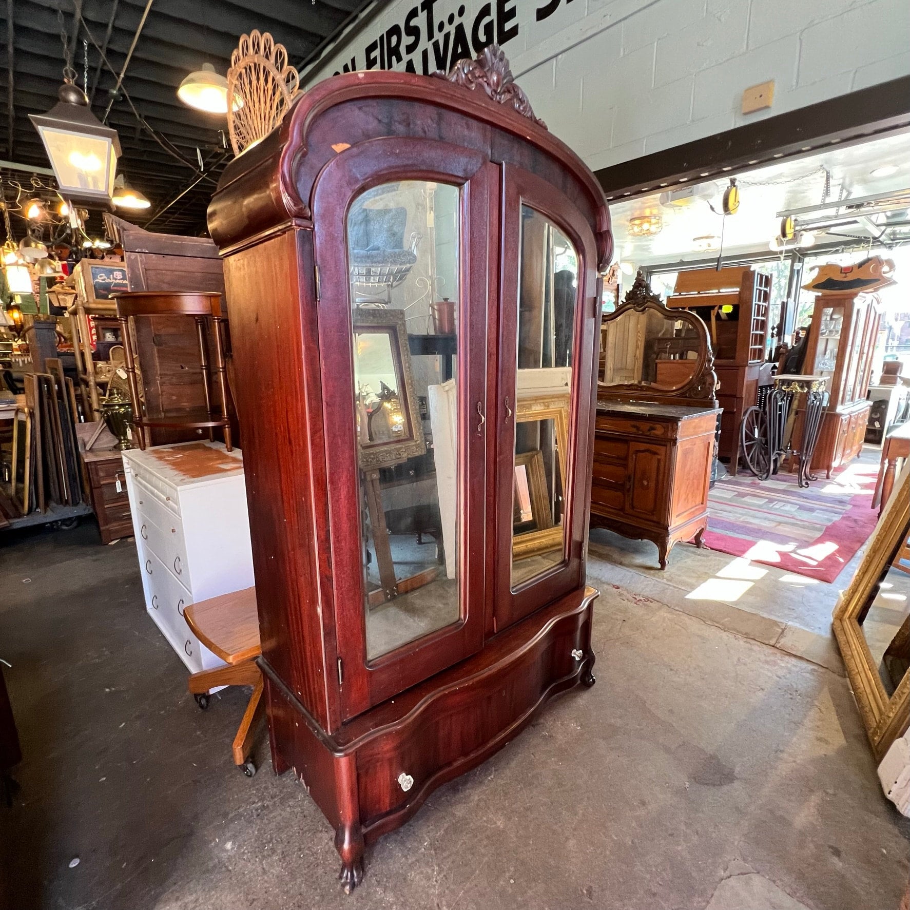 Antique Knockdown Wardrobe | Madison Street Salvage