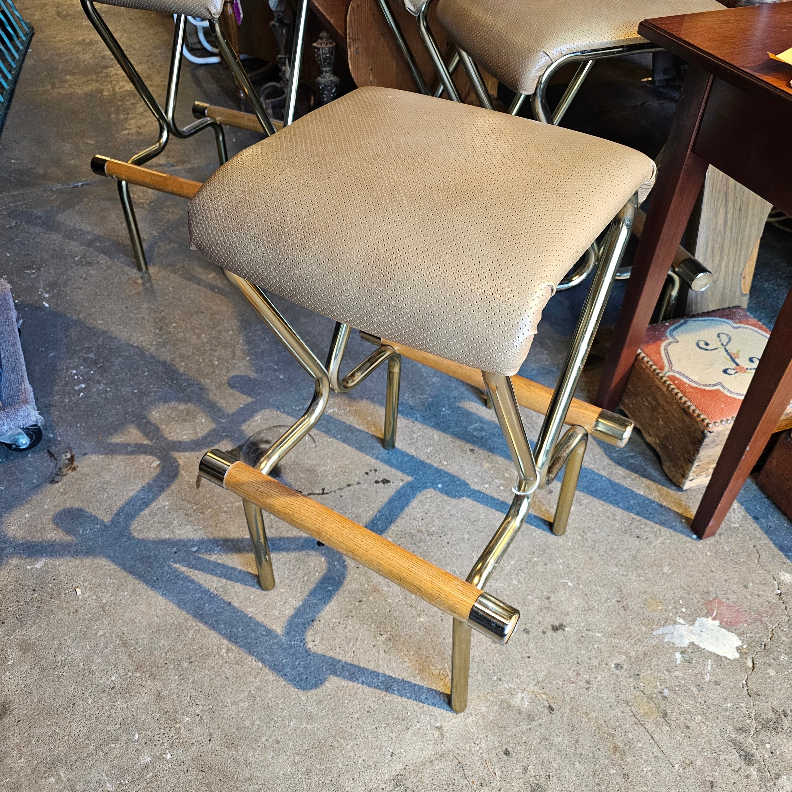 MCM Bar Stools- set of 4 | Madison Street Salvage